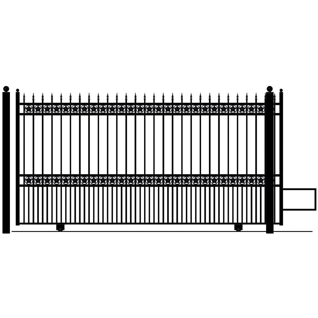 Rectangular Iron Privacy Gates