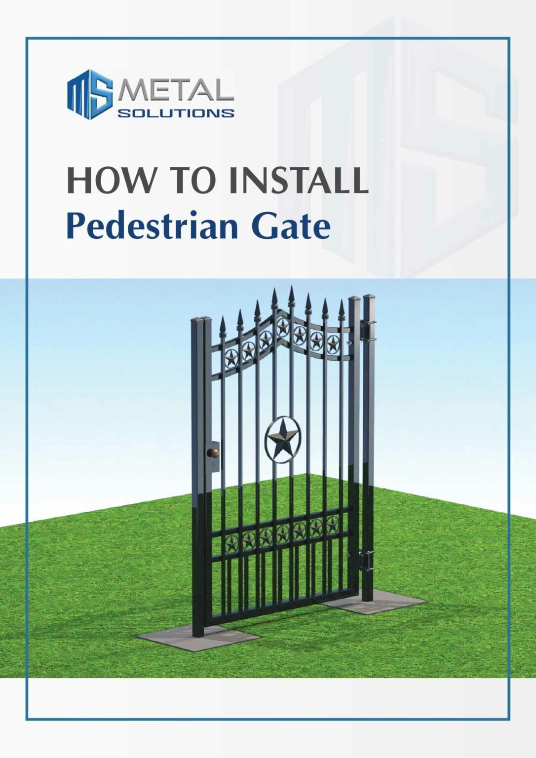 How To Install Pedestrian Gates - Metal Solutions USA LLC - Houston, TX