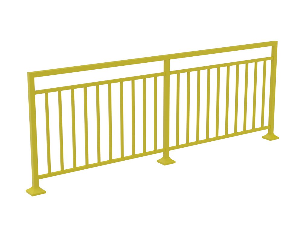 Wrought Iron Guardrail Basic Style - Wrought Iron Guardrail