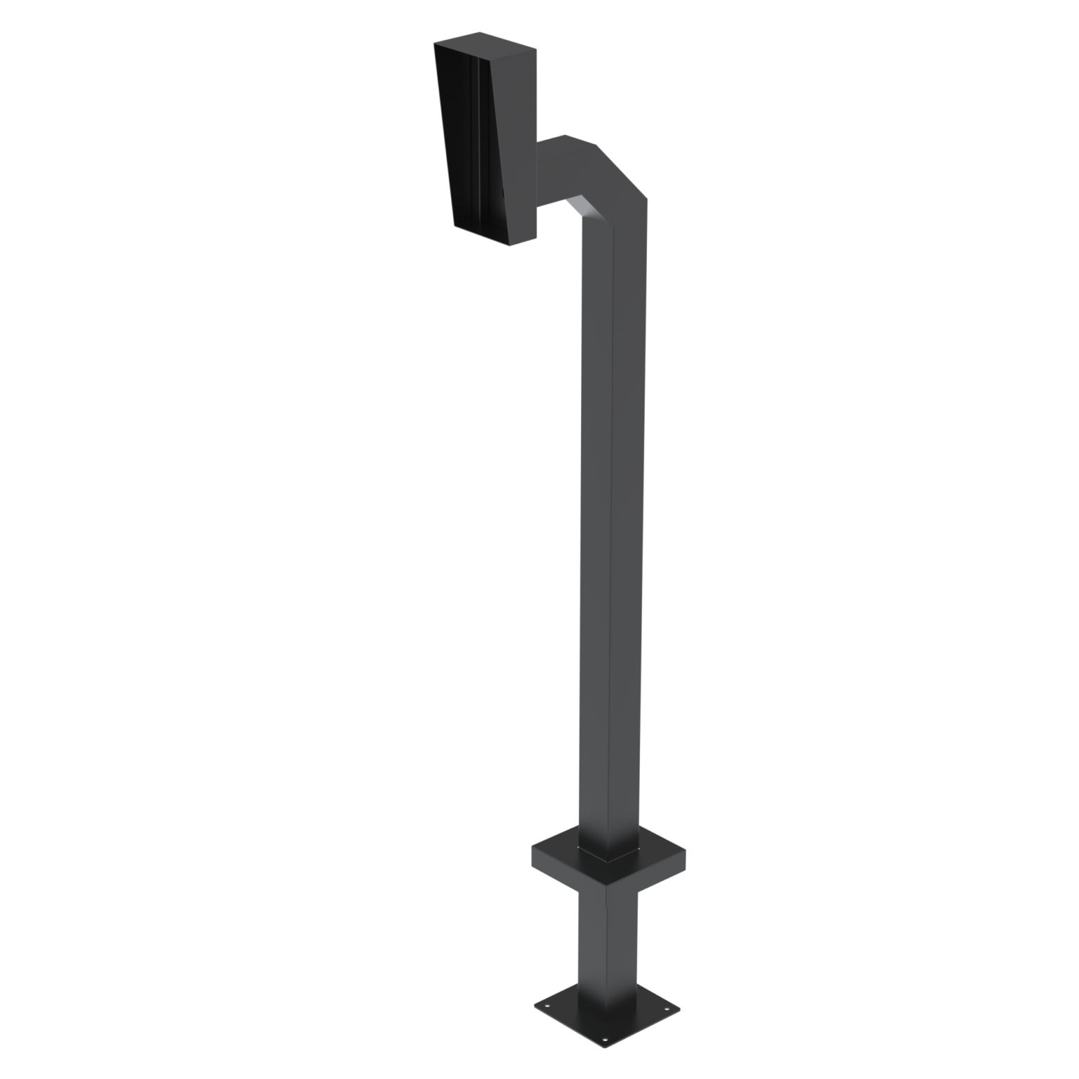 Gooseneck Pedestal 84 inches Tall - Pedestal Mounting Poles